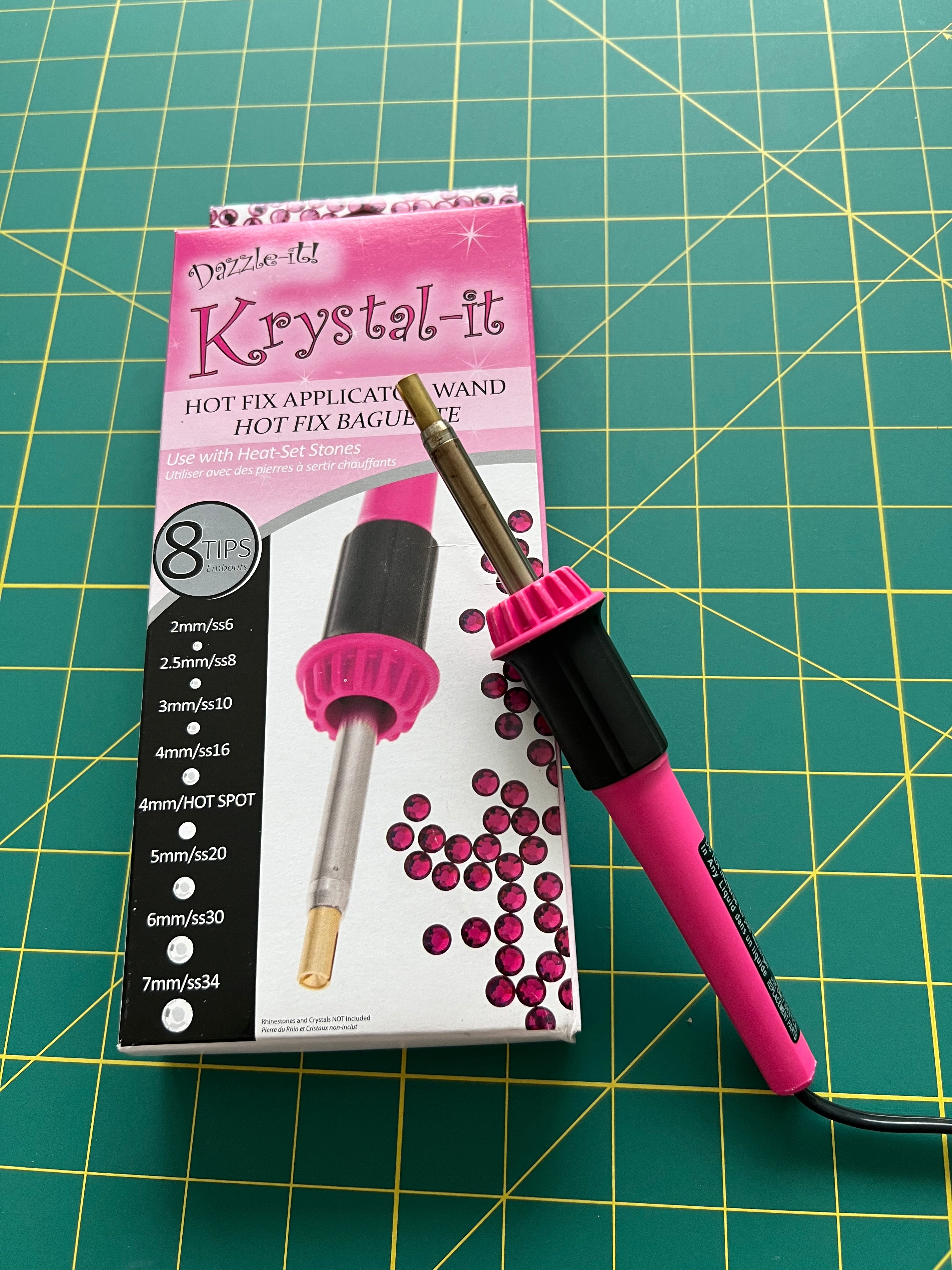 Dazzle-It Hot Fix Applicator 8 Tips- Plug In Bejeweler Like – ASE Crystals